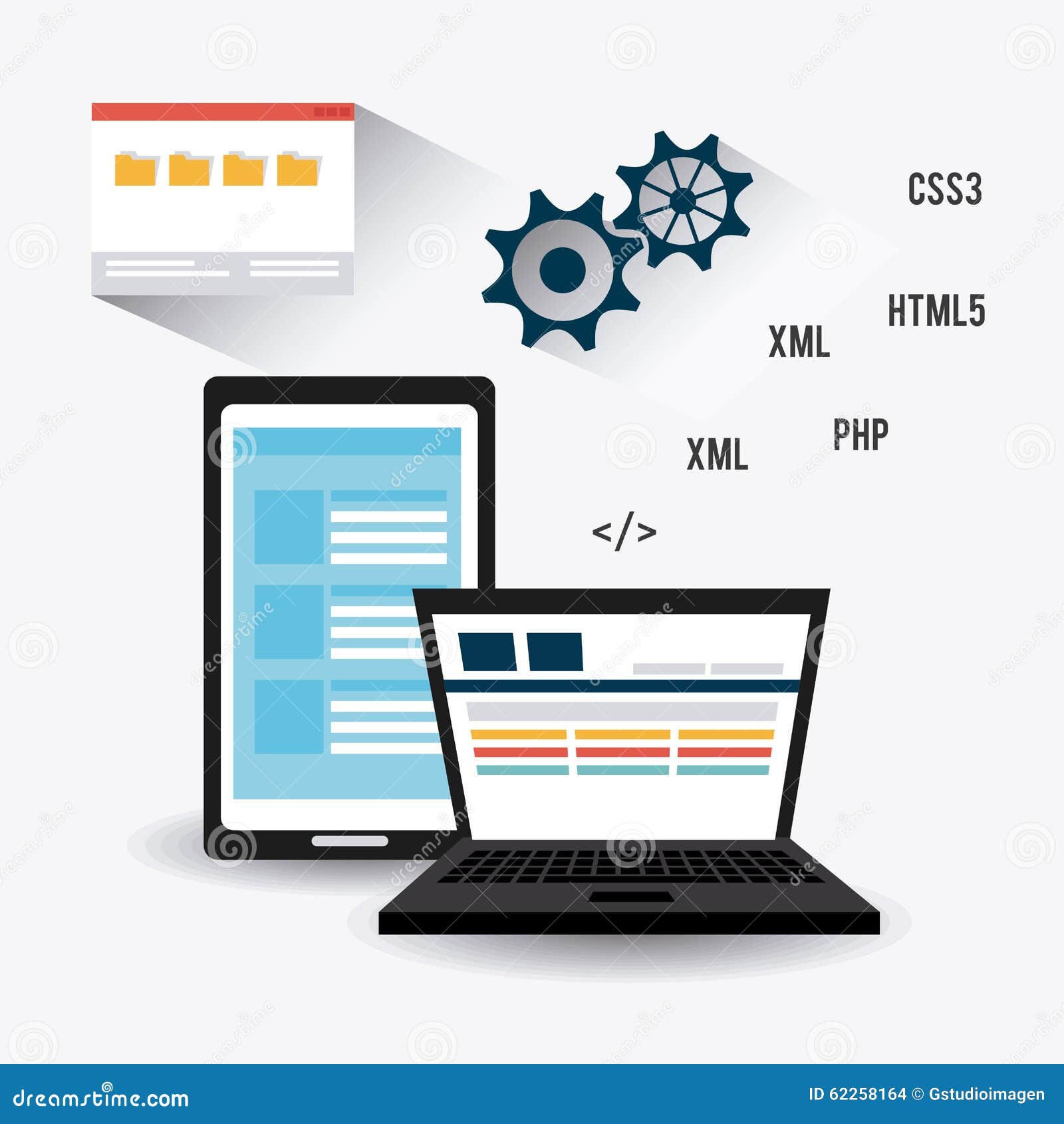 Software design. stock illustration. Illustration of management - 62258164