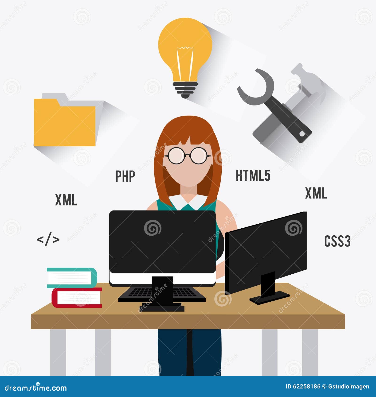 Software design. stock illustration. Illustration of development - 62258186