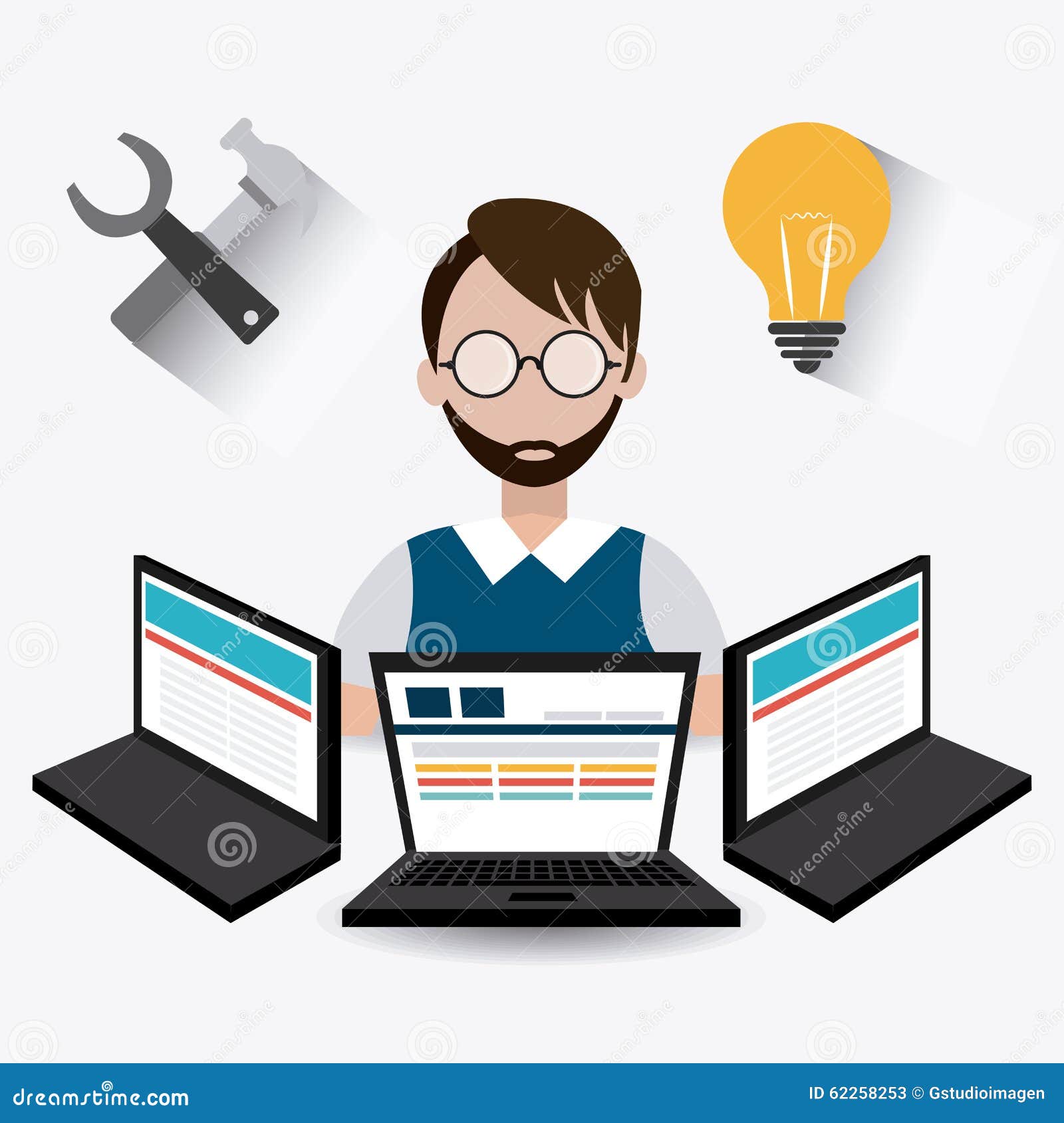 Software design. stock illustration. Illustration of engineering - 62258253