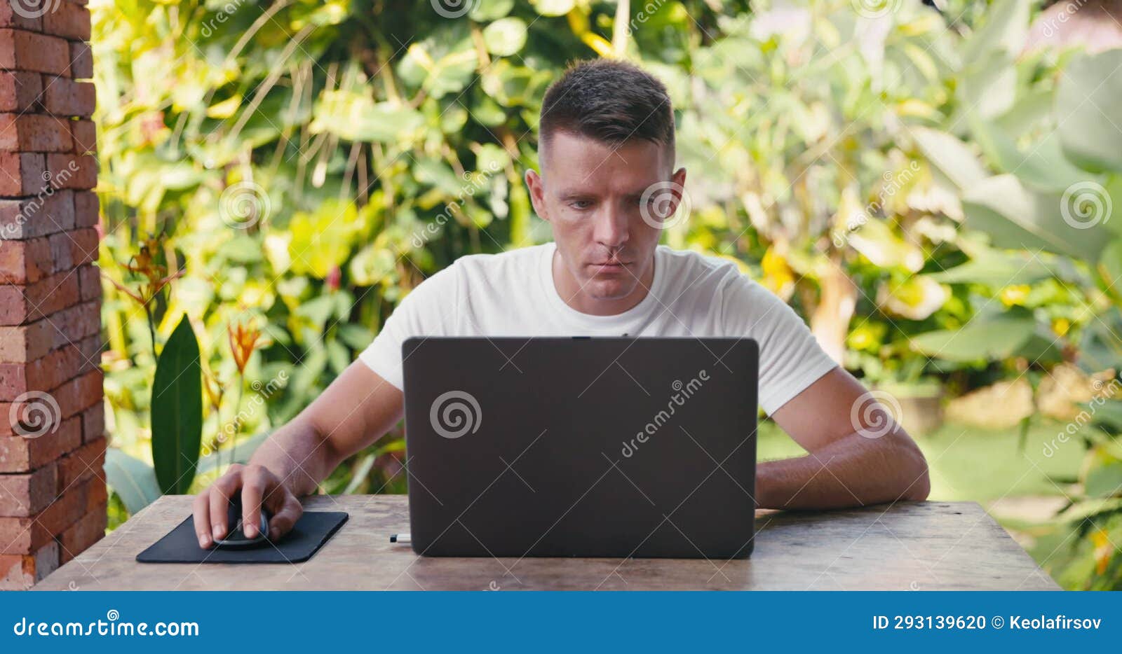 Software Designer Using Laptop, Successful Freelancer Working on ...