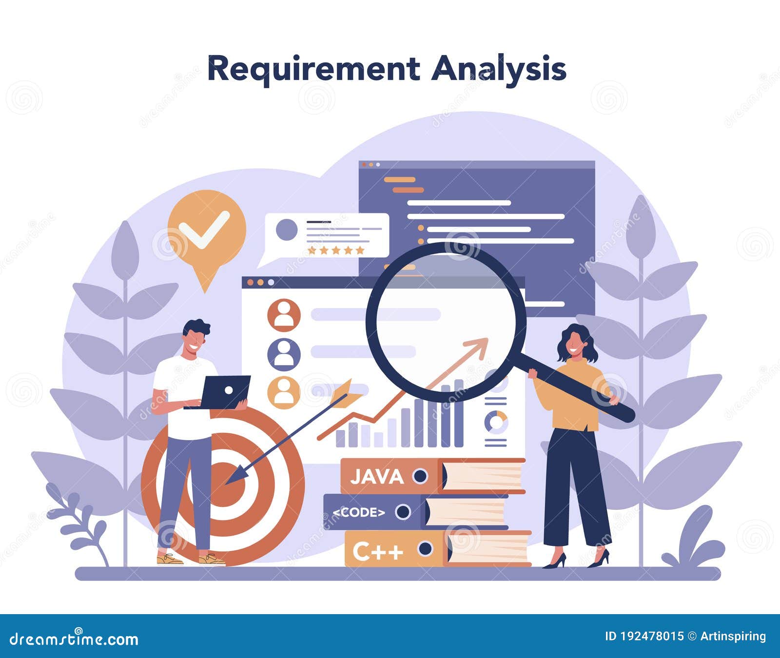 Software Developer Concept Idea Of Programming And Coding Stock Vector Illustration Of Data