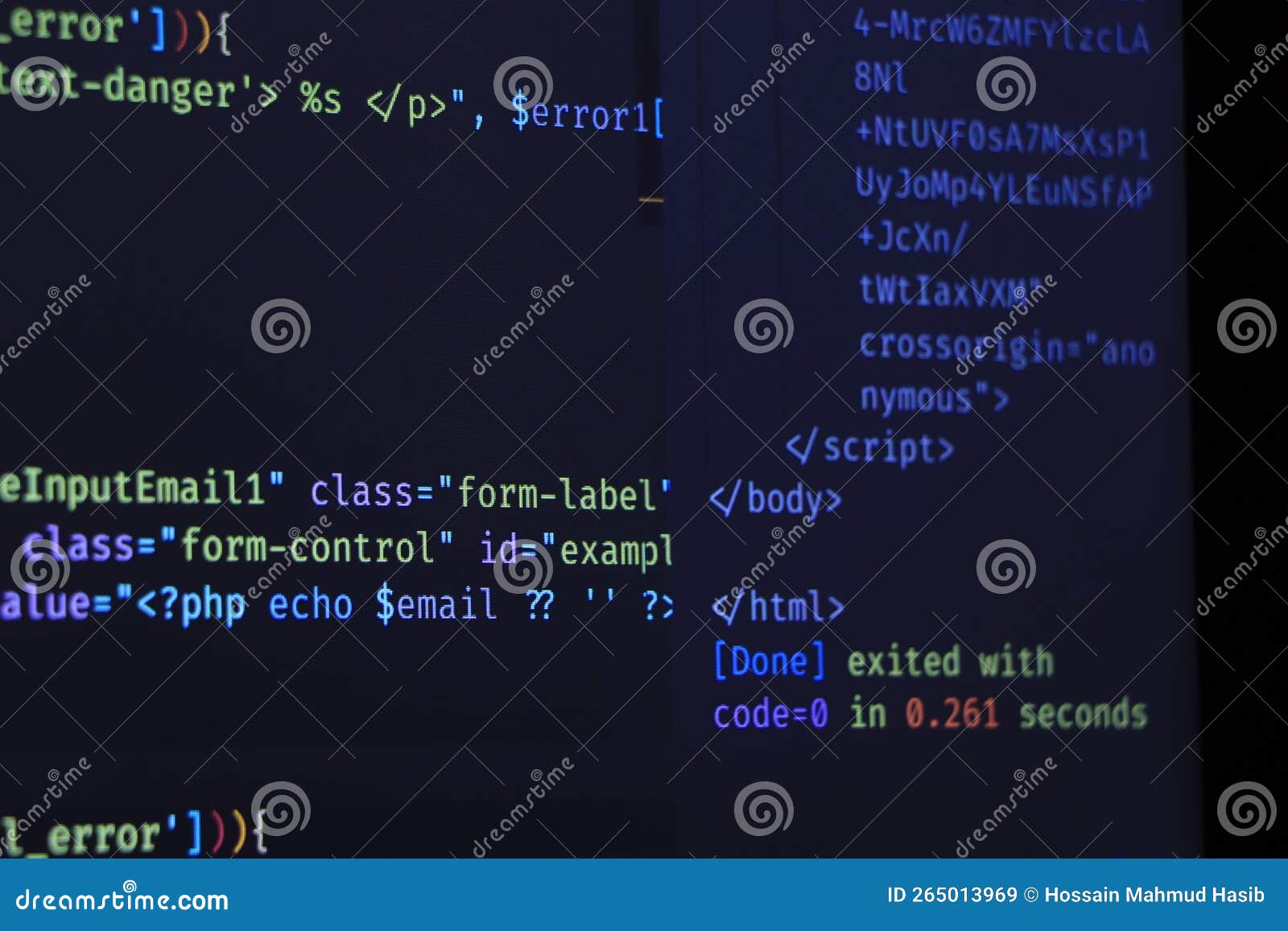 Coding Abstract Background Matrix With Binary Code For Your Bus