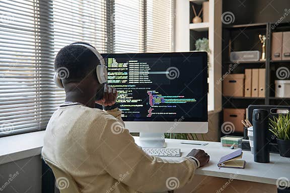 Software Developer Fixing Bugs Stock Photo - Image of occupation, coder ...