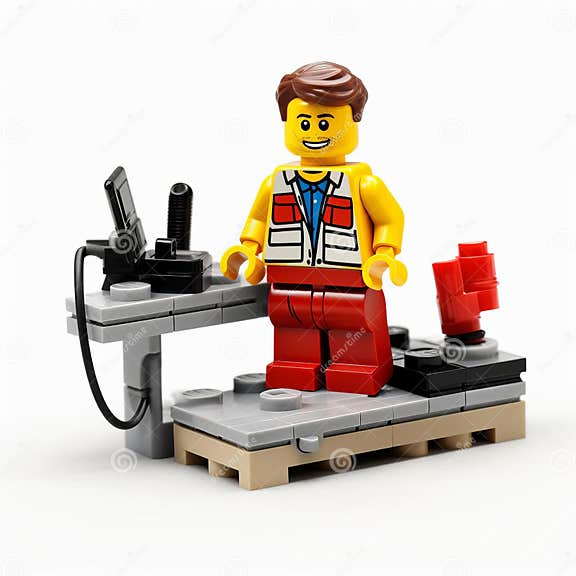 Professional Lego Male Software Developer Isolated Background Image ...