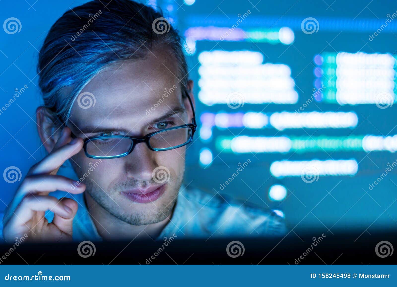 Software Developer, Freelancer Working with Program Code Stock Photo ... Software Developer, Freelancer Working with Program Code Stock Photo ...