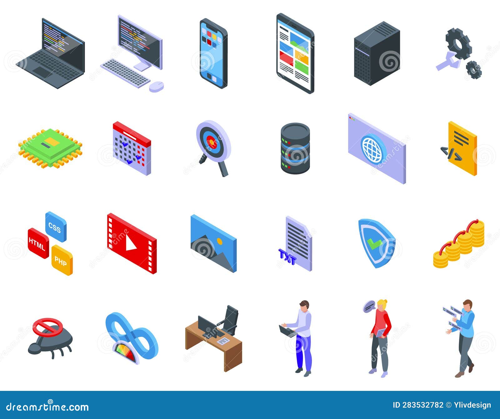 Developer Icons // Basics Vector Illustration | CartoonDealer.com #48724524