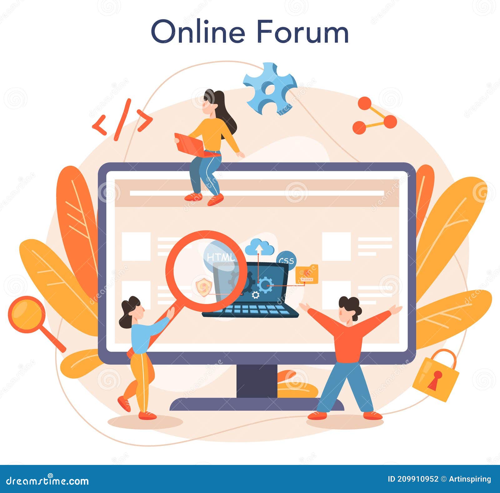 Software Developer Online Service or Platform. Idea of Programming ...