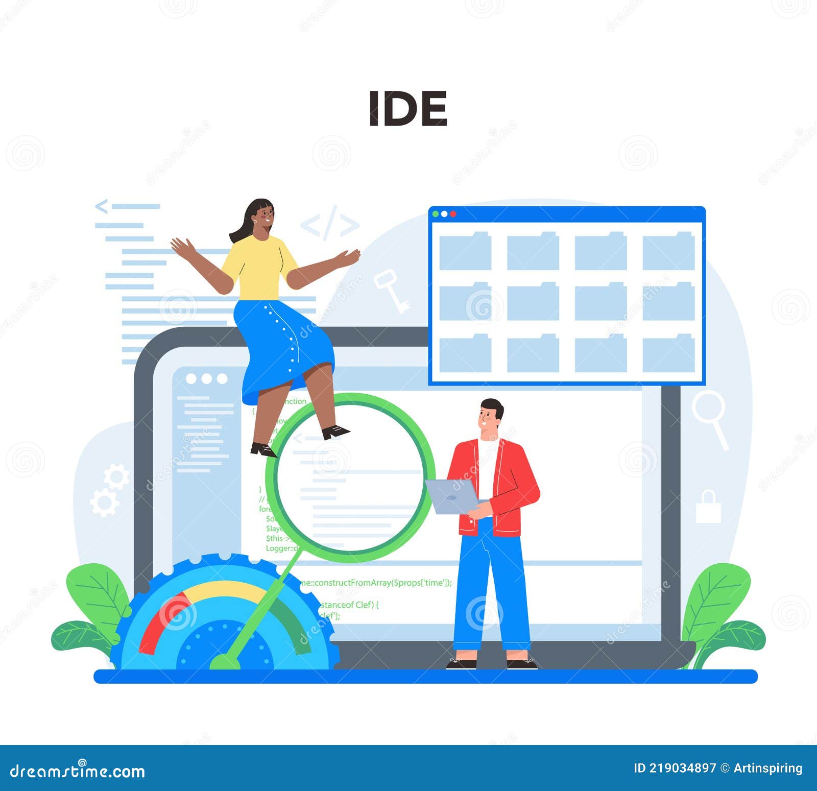 Software Developer Online Service or Platform. Idea of Programming ...