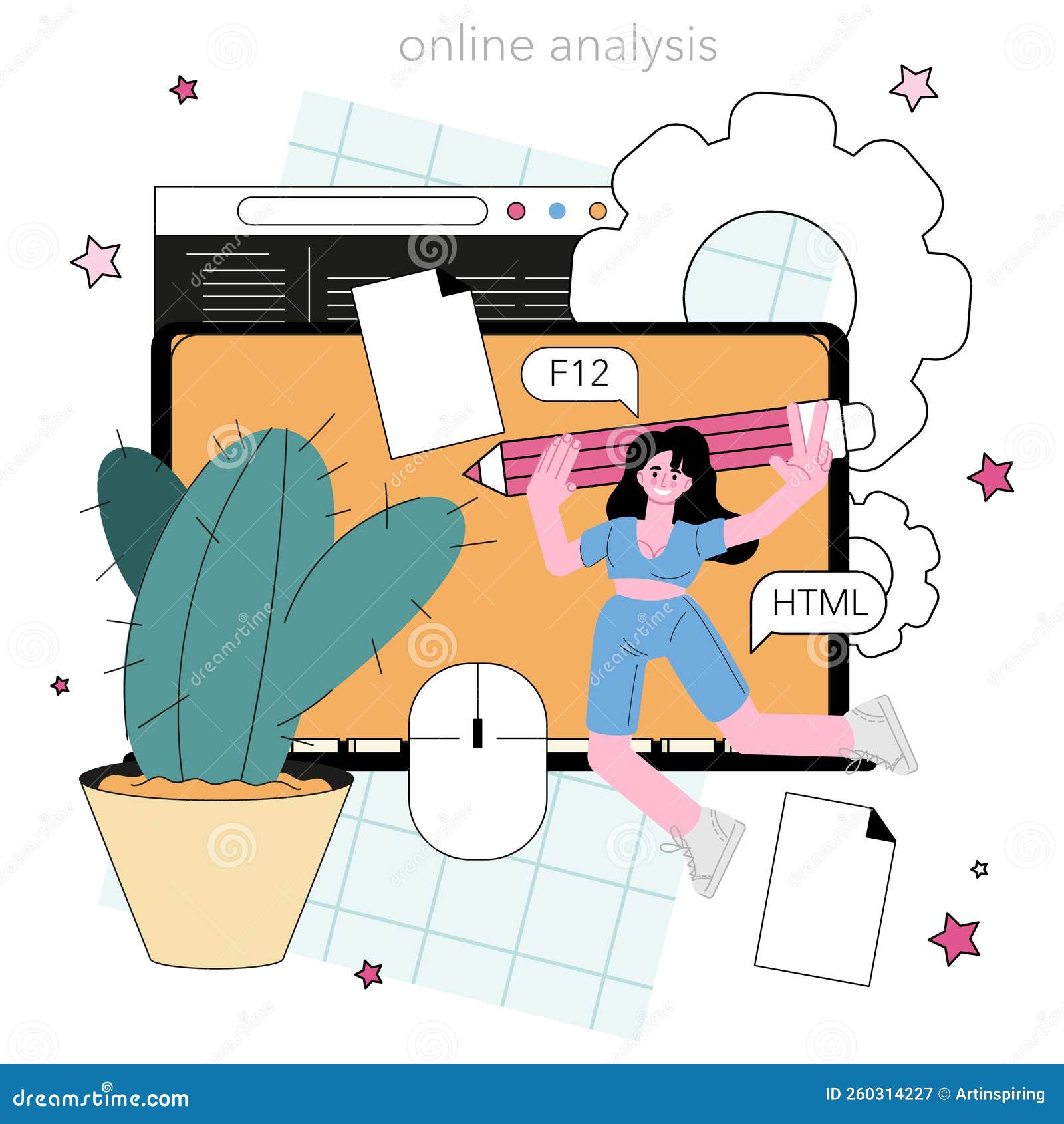 Software Developer Online Service or Platform Set. Idea of Programming Stock Vector ...