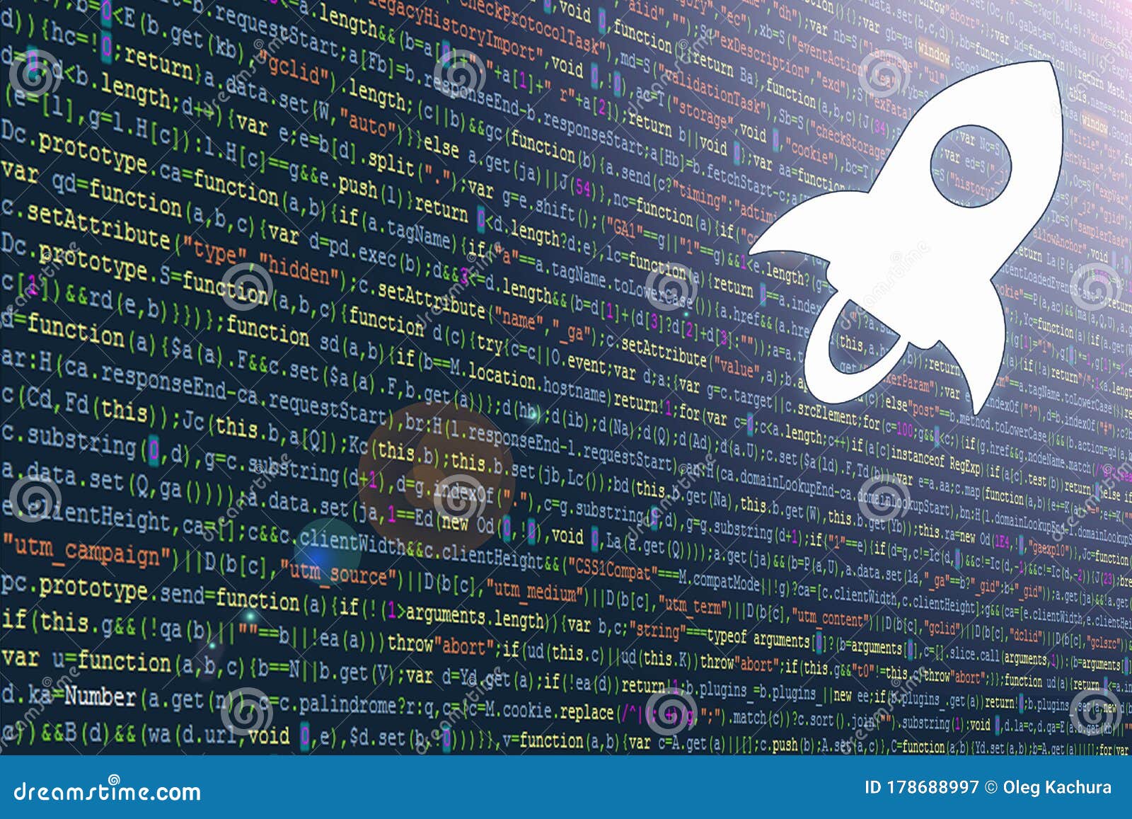 Software Developer Program Code. Abstract Computer Program Code. Lines of Code, Javascript, CSS ...