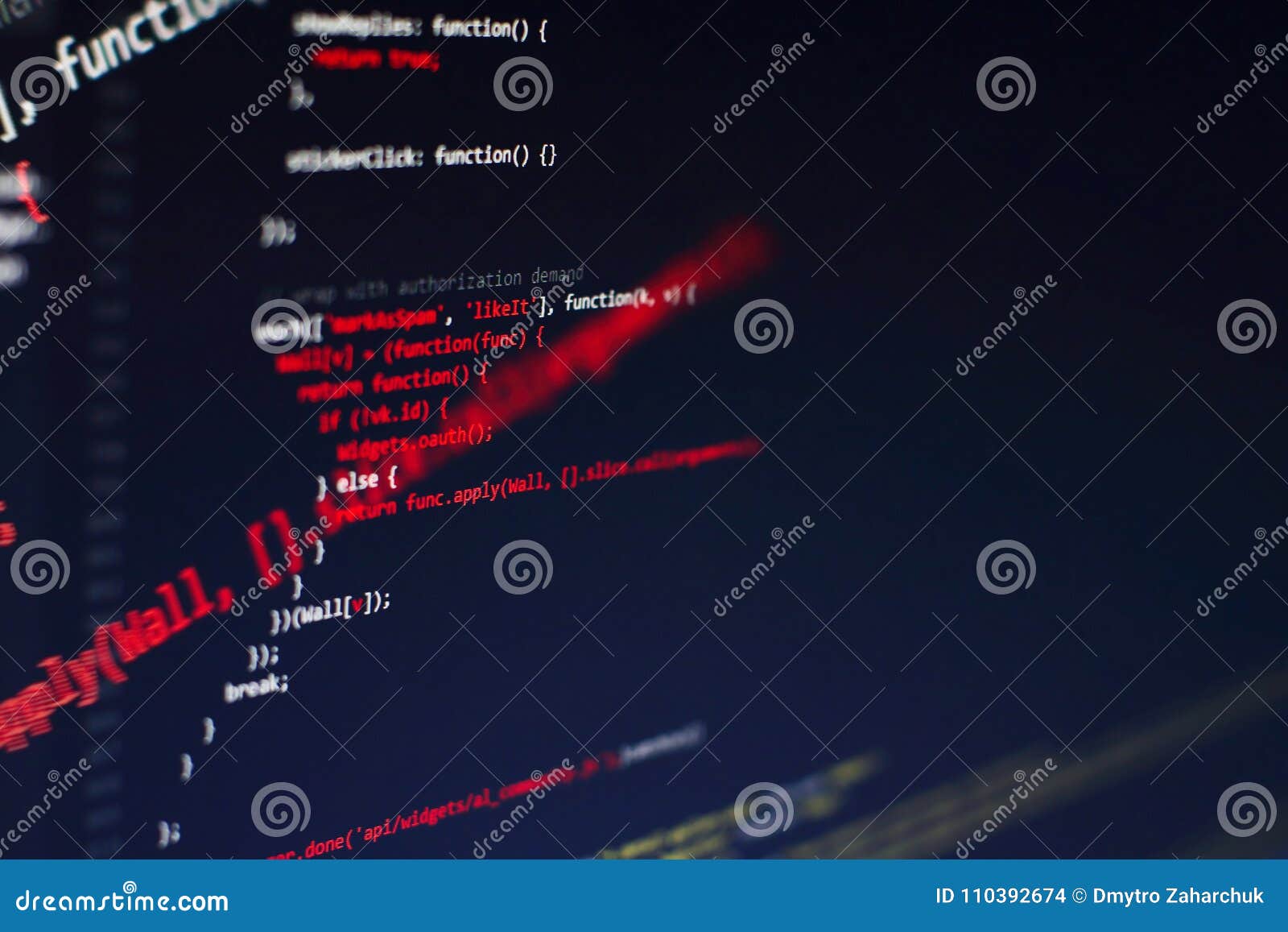 Software Developer Programming Code Abstract Computer Script Co Stock 4520