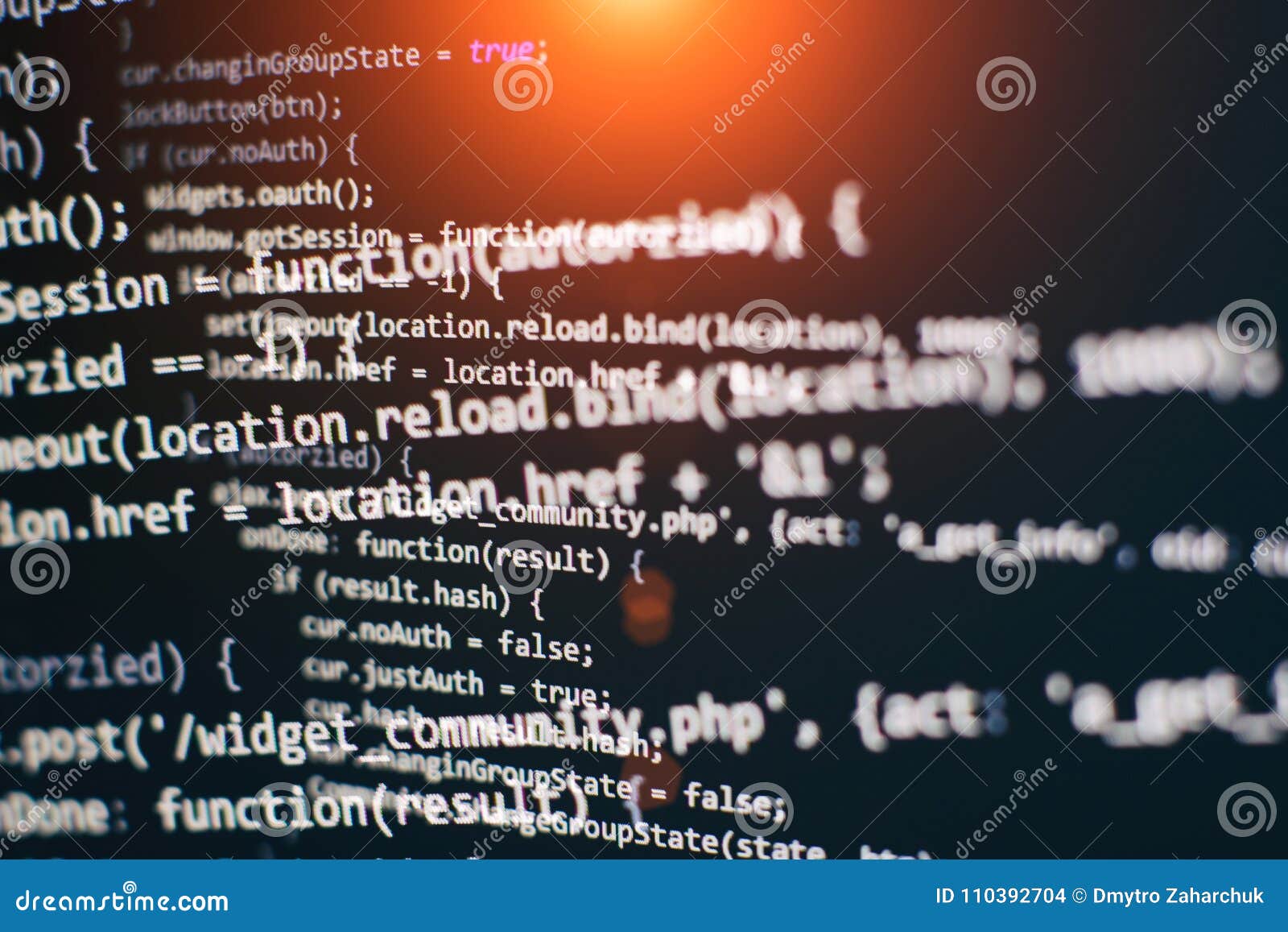 Software Developer Programming Code Abstract Computer Script Co Stock