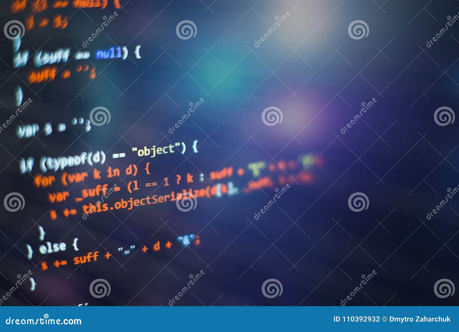 Software Developer Programming Code. Abstract Computer Script Co Stock Photo - Image of host ...