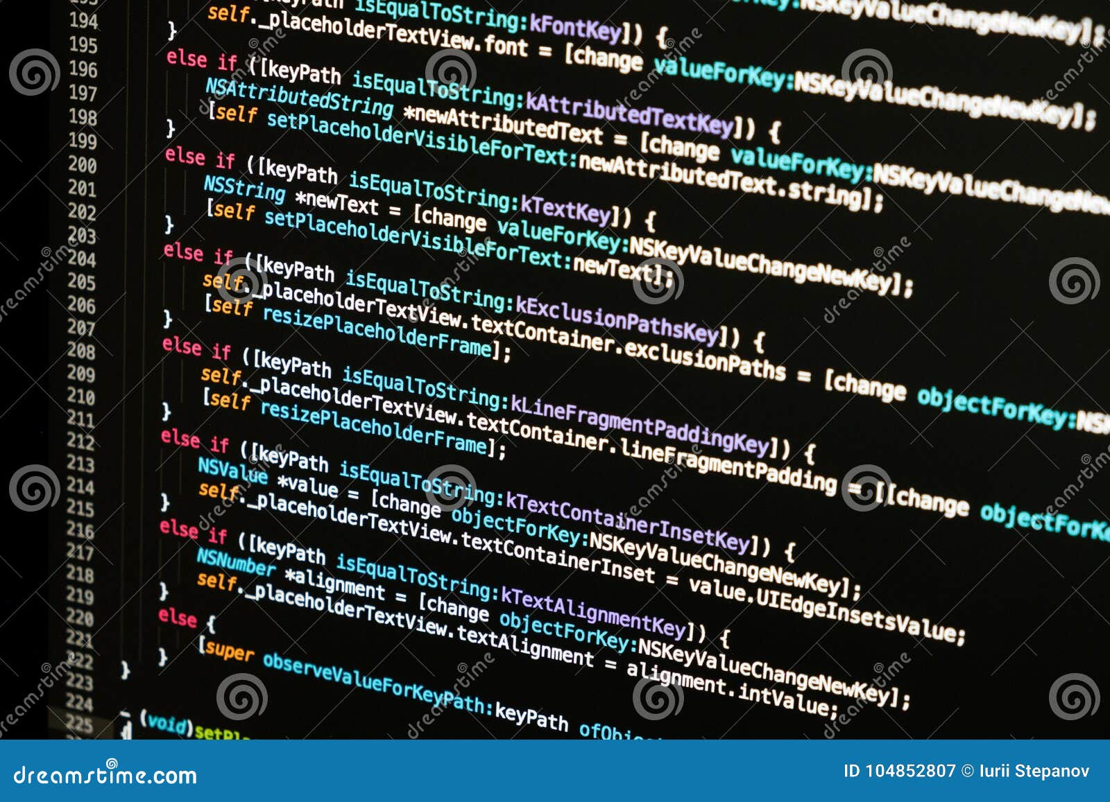 Software Developer Programming Code Abstract Backgroung Stock Image Image Of Application