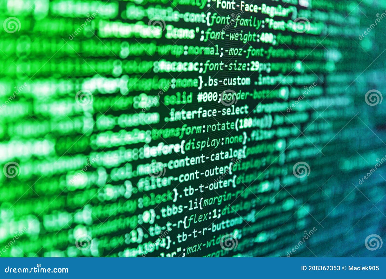 Software Developer Programming Code On Computer Computer Program Preview Developer Working On