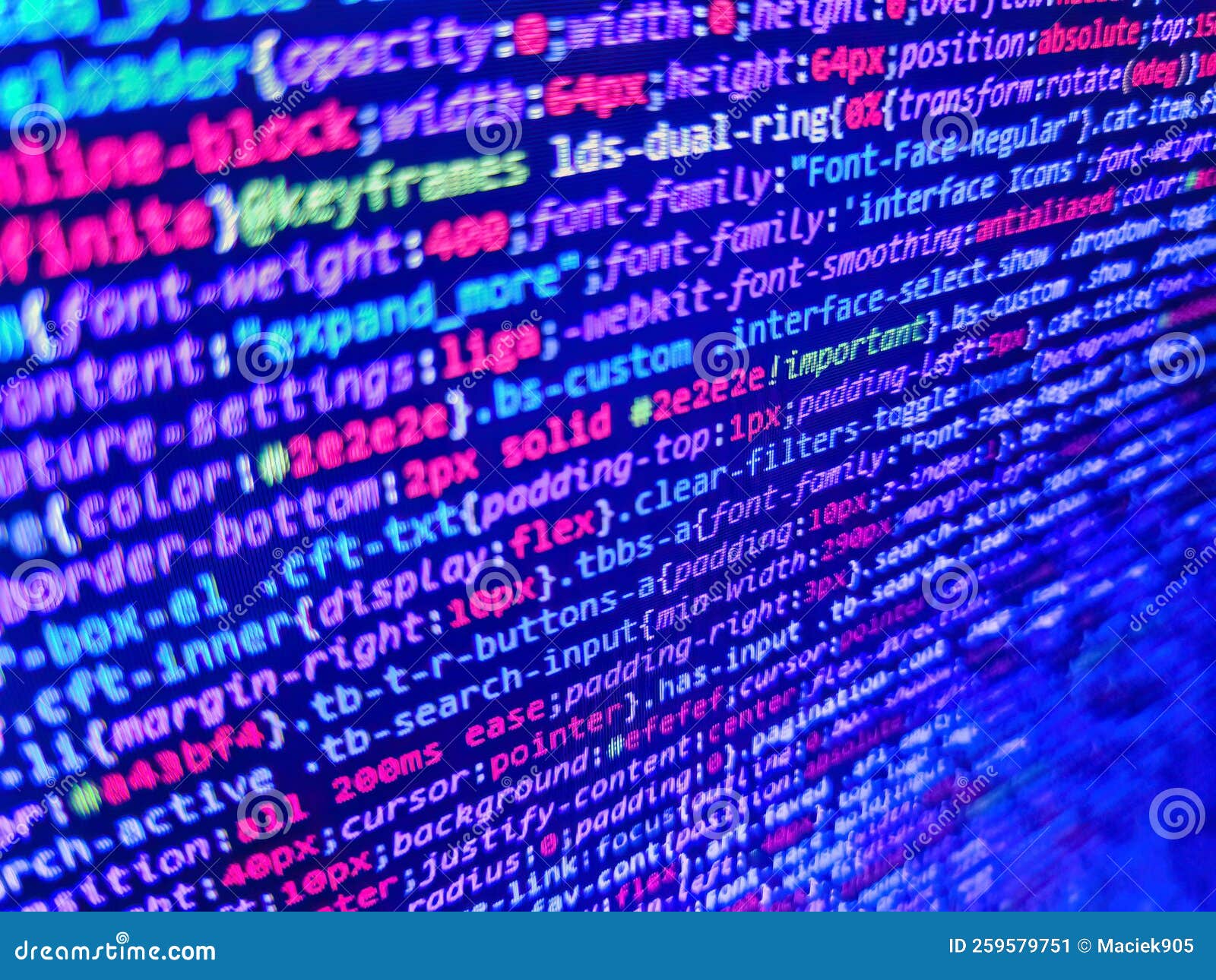 Software Developer Programming Code On Computer Developing Programming And Coding Technologies