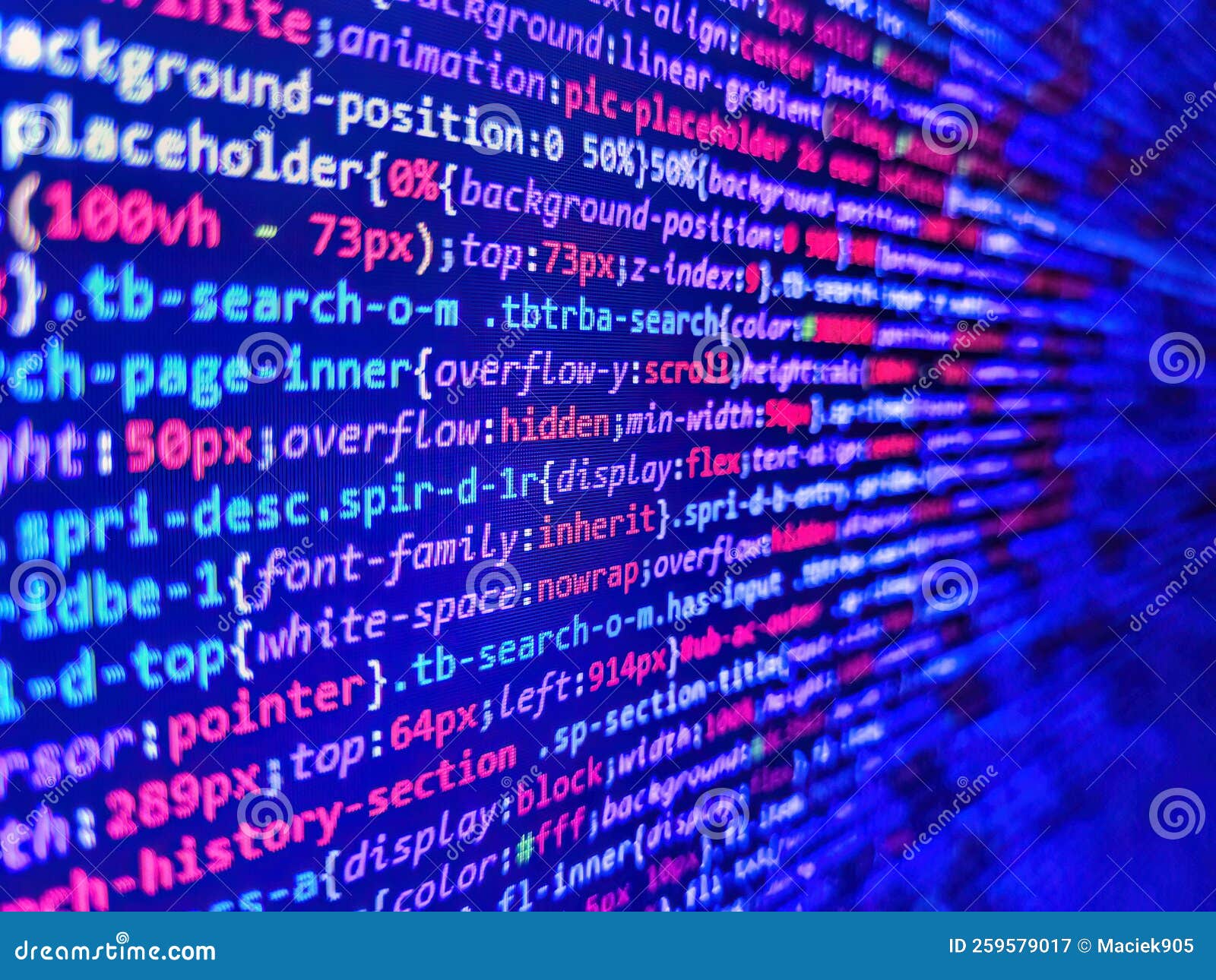 Software Developer Programming Code Data Encryption Security Code On A Computer Display Real