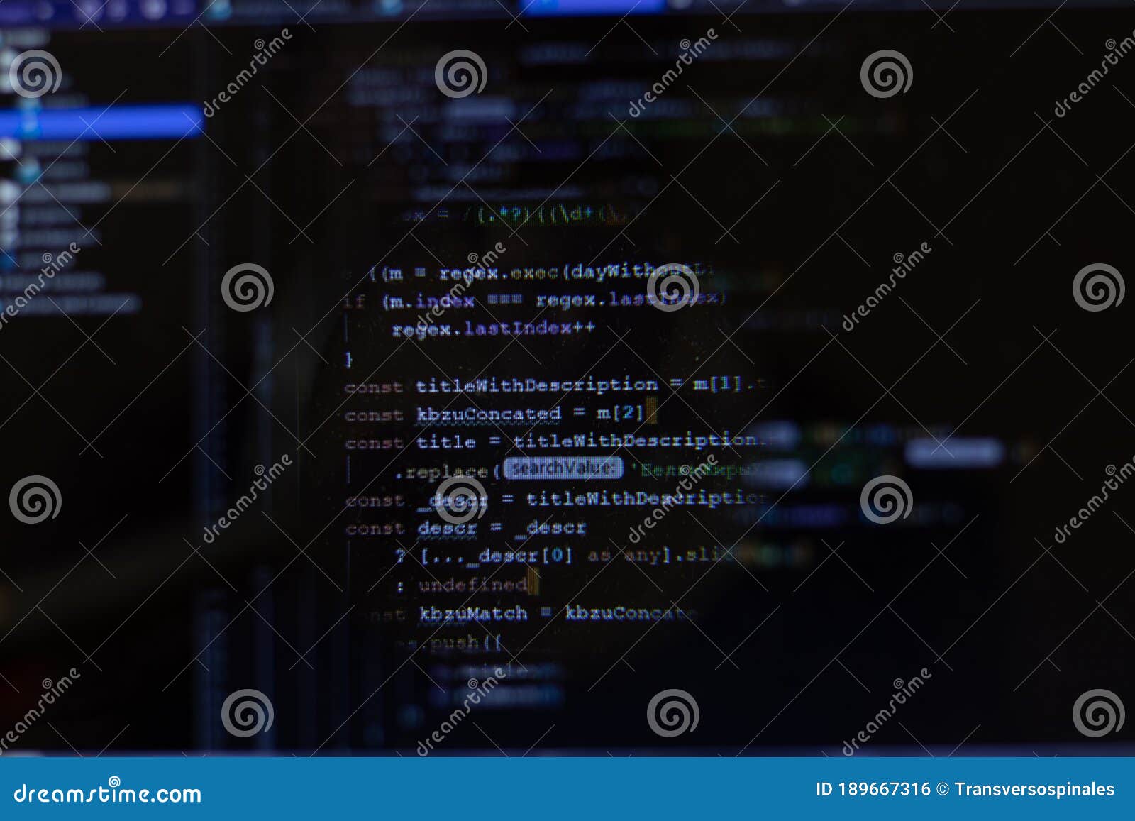 Software Developer Programming Code Program Script On Black Screen