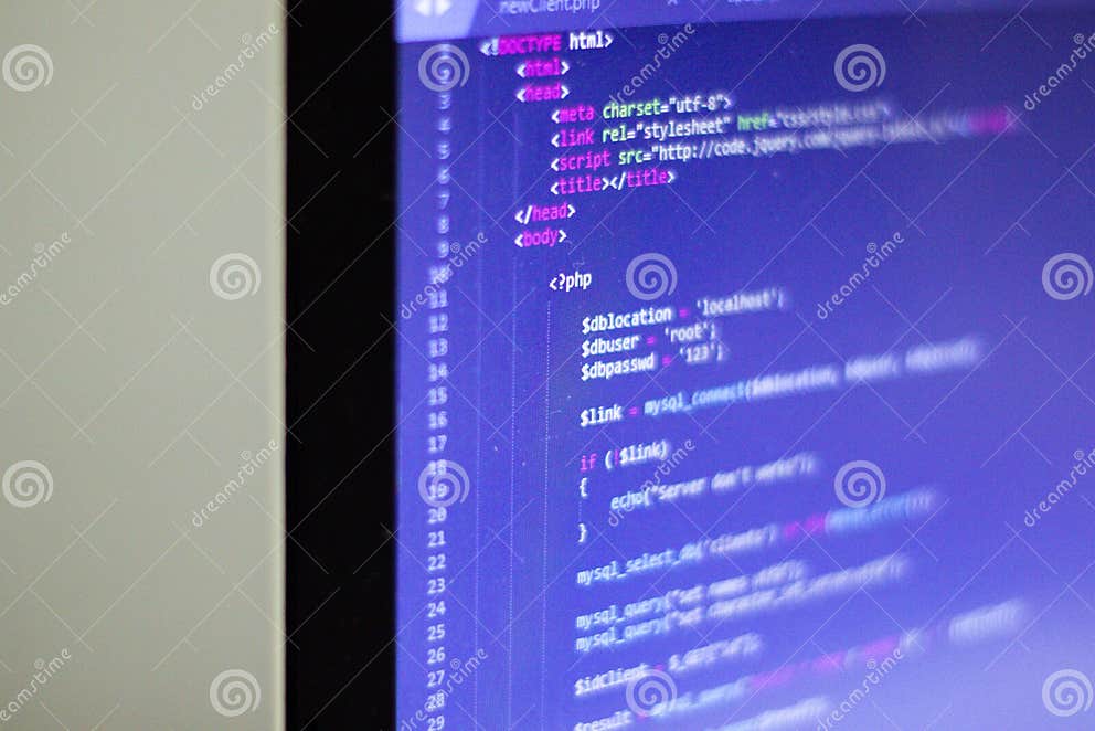 Software Developer Programming Code Stock Image - Image of icons, program: 136604109