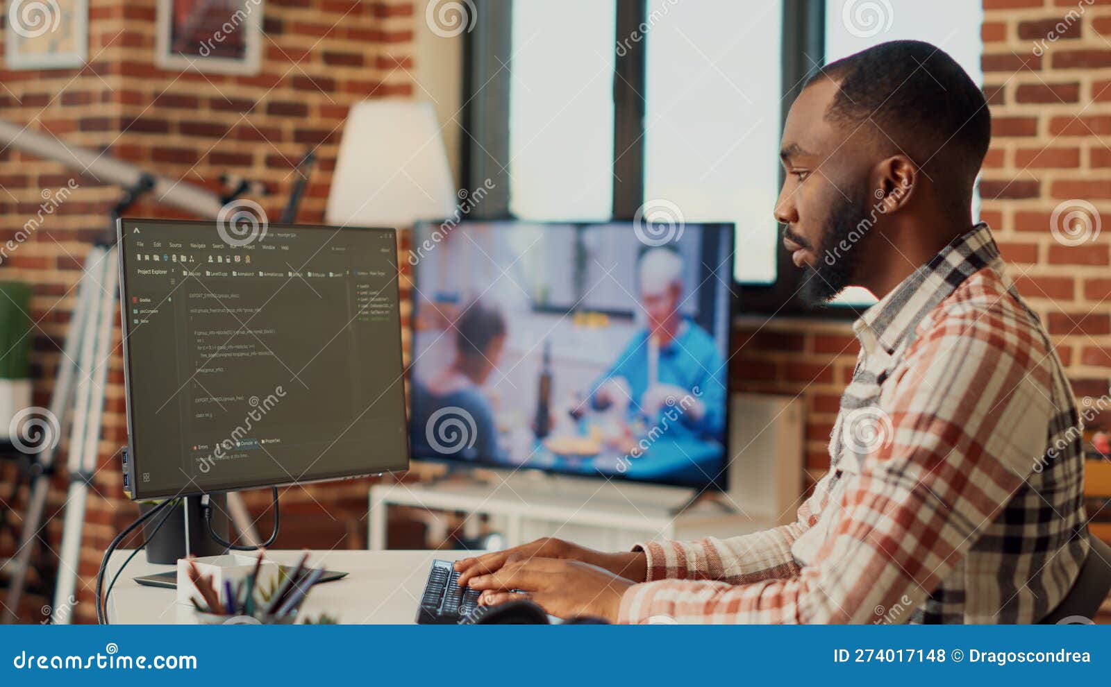 Software Developer Programming Html Code on Computer Stock Photo ... Software Developer Programming Html Code on Computer Stock Photo ...