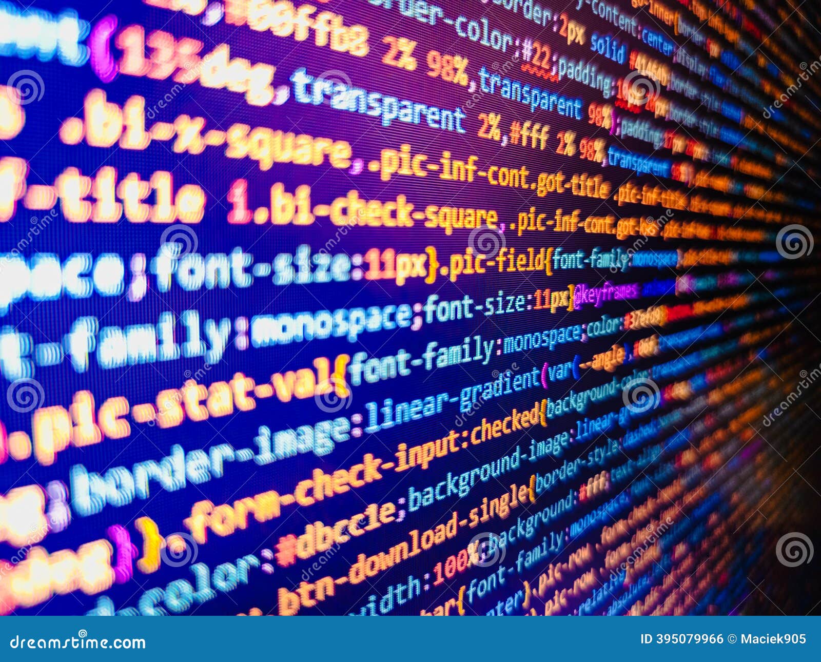 Generic Javascript Code On Computer Monitor Royalty-Free Stock Photography | CartoonDealer.com ...