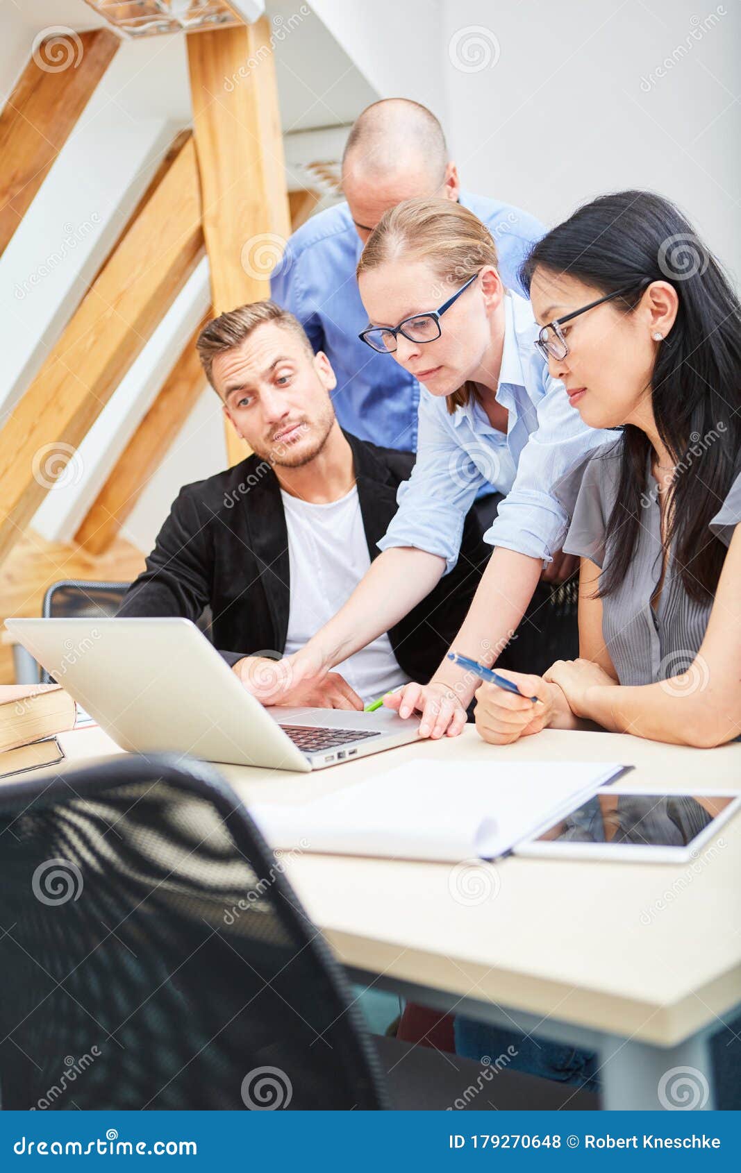 Software Developer Team on Laptop Computer Stock Photo - Image of ...