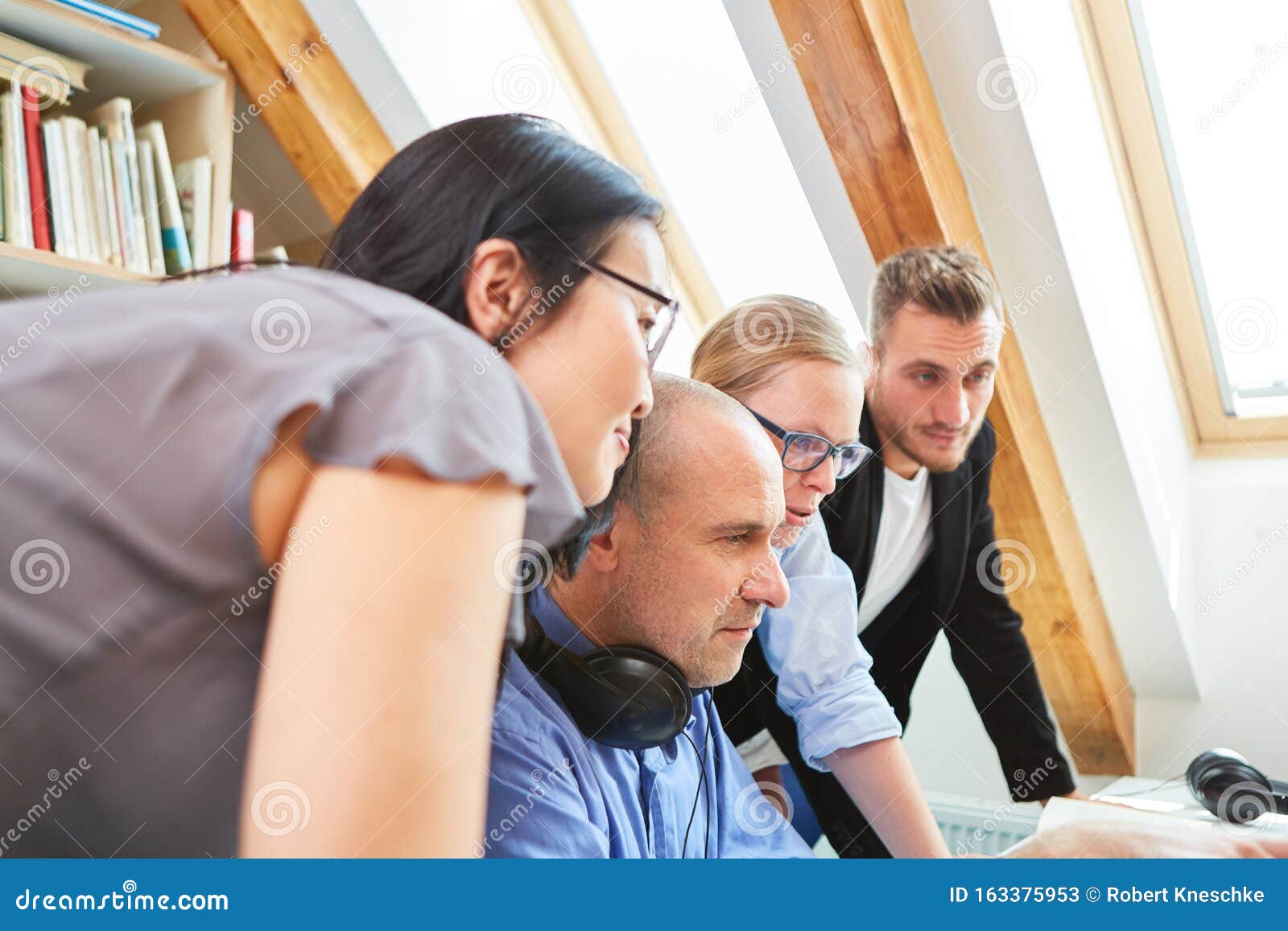 Software Developer Team in Project Planning Stock Image - Image of ...