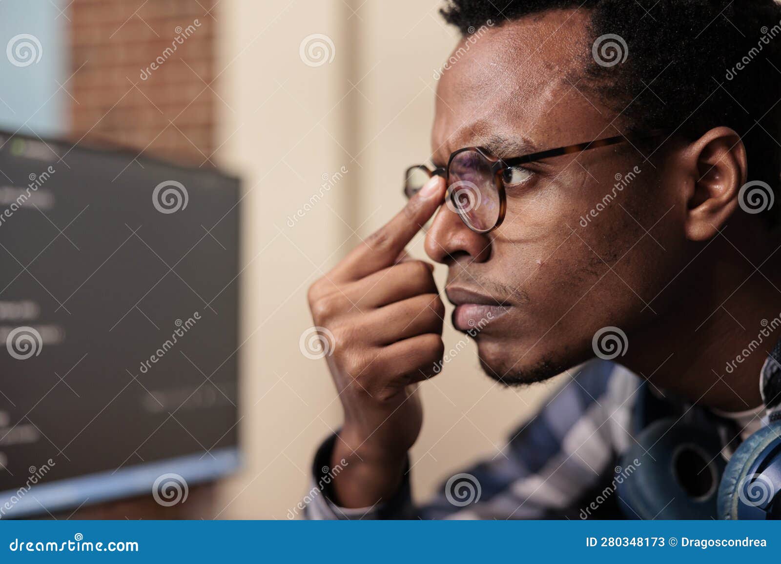 Software Developer Typing Machine Learning Server Code Stock Image Image Of Data Developer