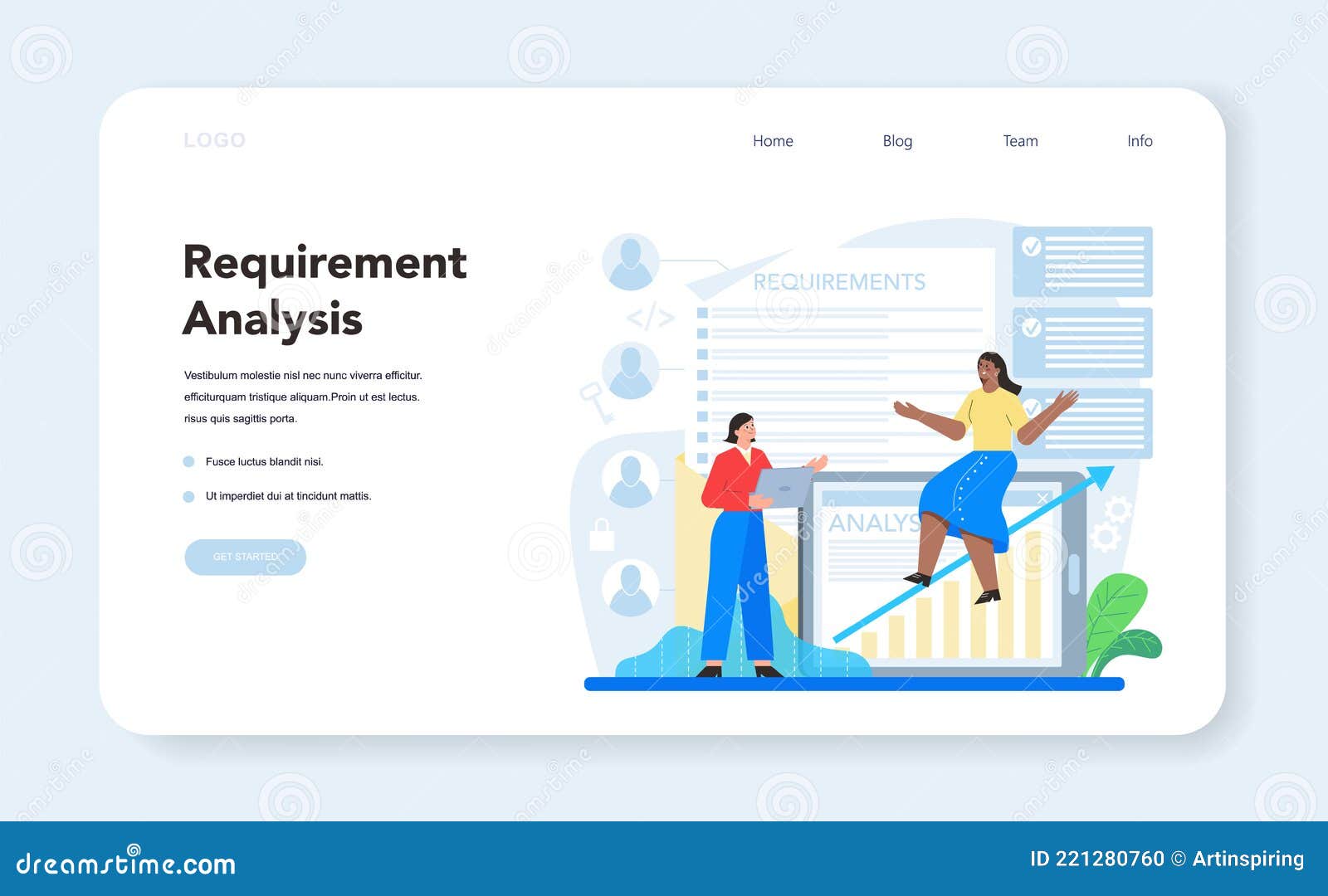 Software Developer Web Banner or Landing Page. Idea of Programming ...