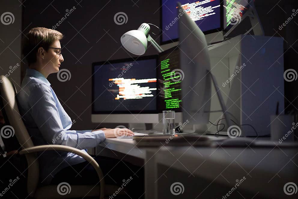Software Developer at Work stock image. Image of formalwear - 104162681