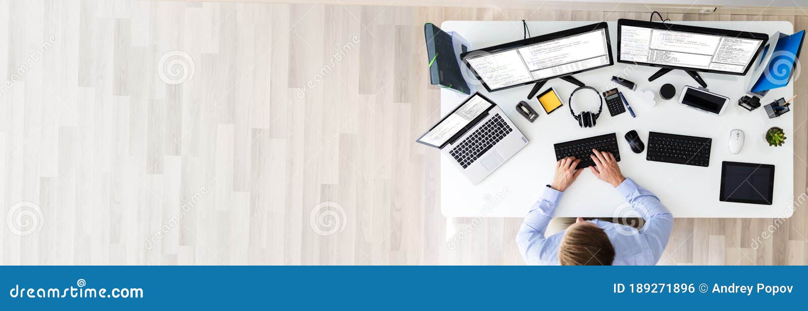 Developer Working On Software Codes In Office. RNN Neural Network ...