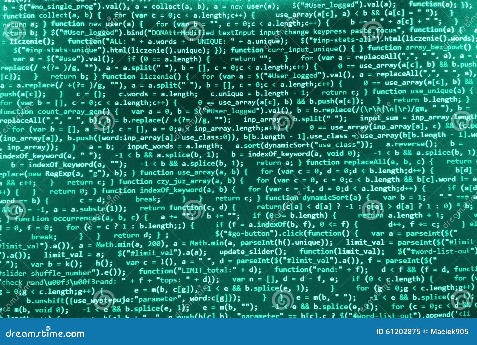 Software Developer Workspace Screen Stock Illustration - Illustration ...