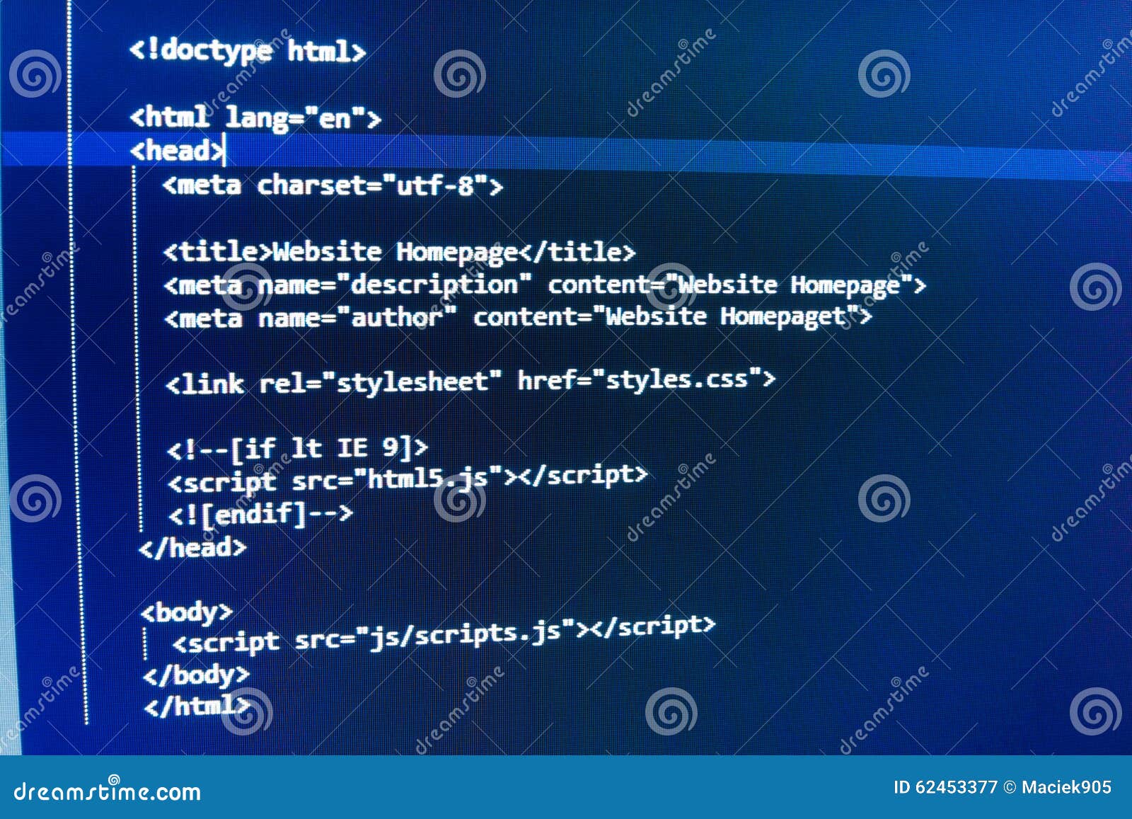 Software Developer Workspace Screen Stock Illustration - Illustration ...