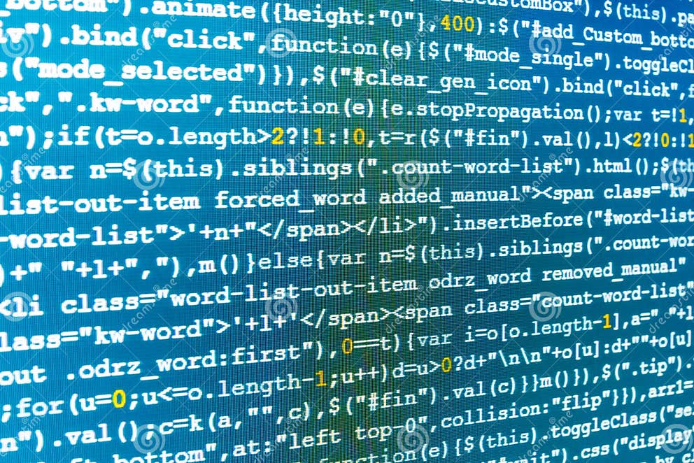 Software Developer Workspace Screen Stock Illustration - Illustration ...