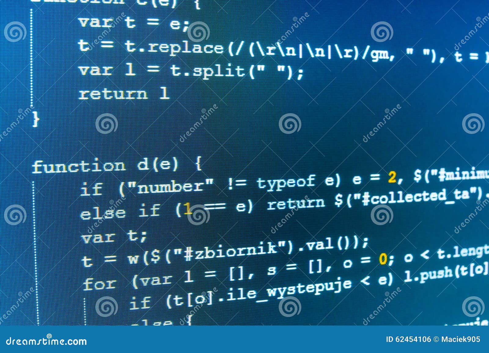 Software Developer Workspace Screen Stock Photo - Image of business ...