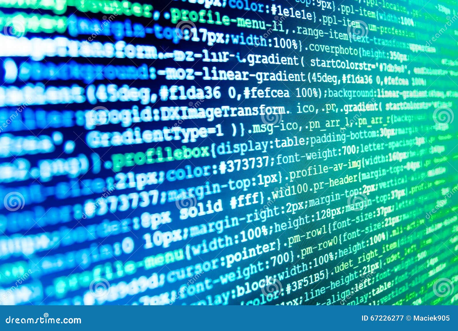 Software Developer Workspace Screen Stock Image - Image of business ...