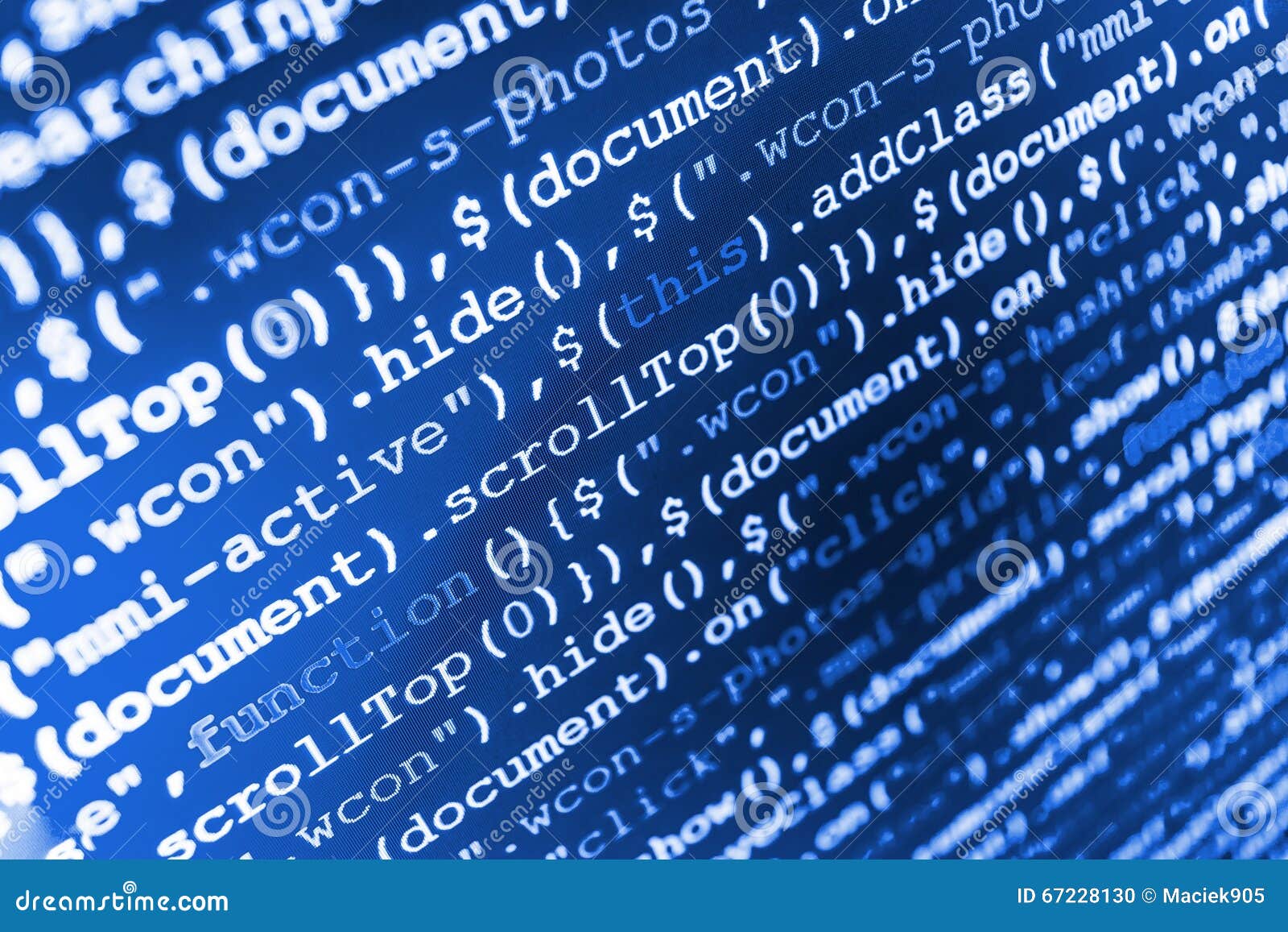 Software Developer Workspace Screen Stock Illustration - Illustration ...