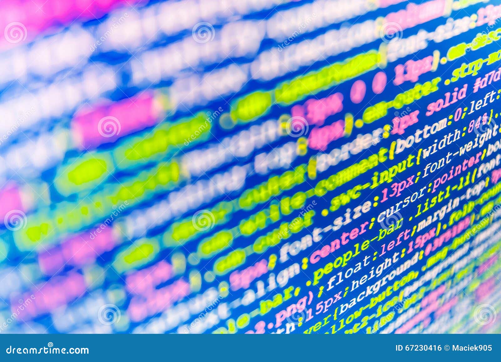 Software Developer Workspace Screen Stock Illustration - Illustration ...