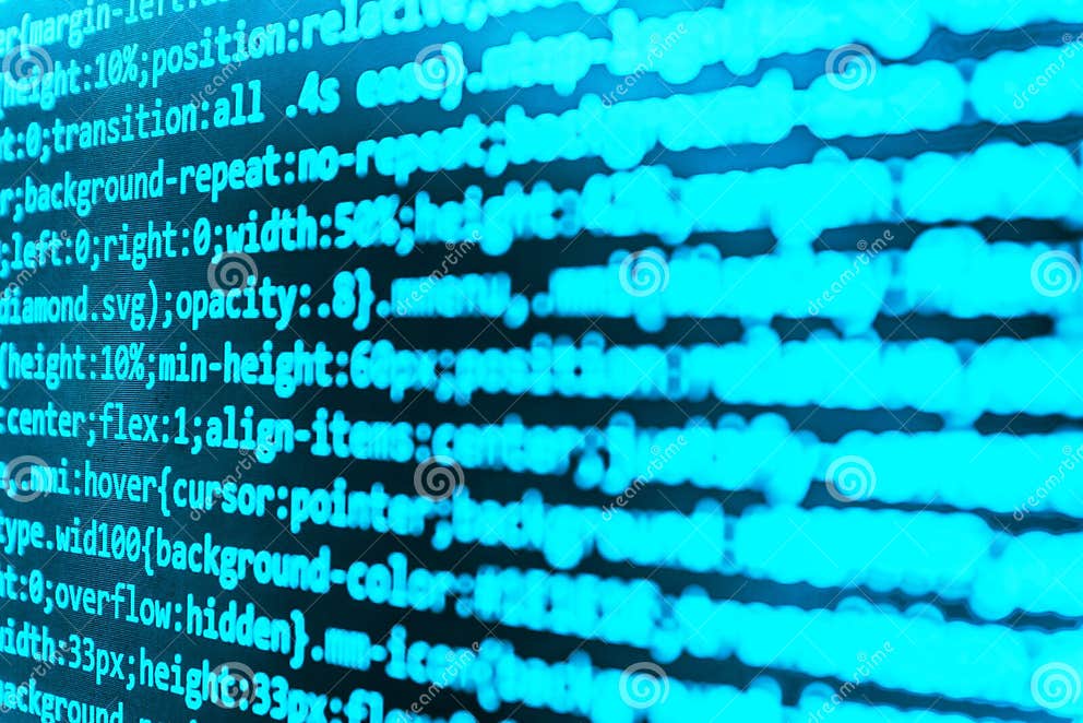 Software Developer Workspace Screen Stock Illustration - Illustration ...