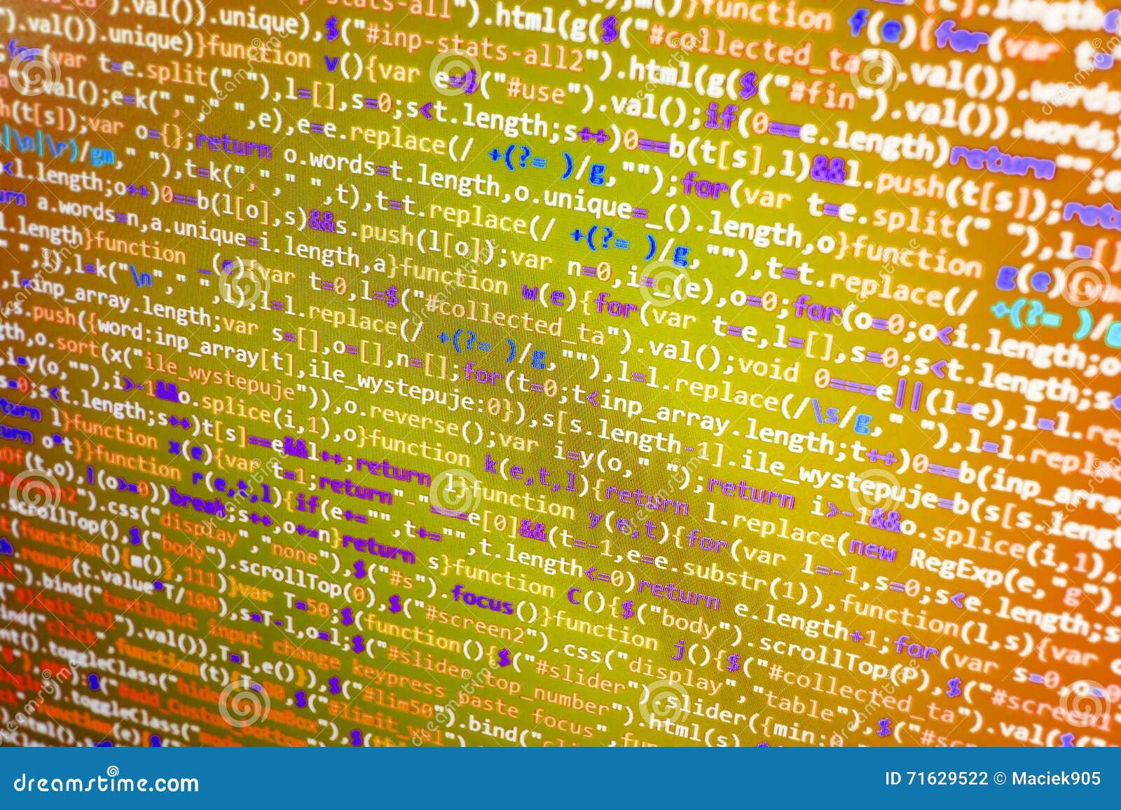 Software Developer Workspace Screen Stock Illustration - Illustration ...