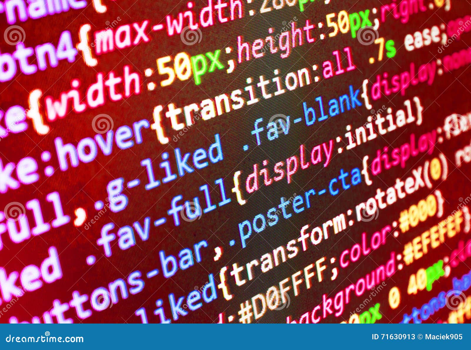 Software Developer Workspace Screen Stock Image - Image of file ...