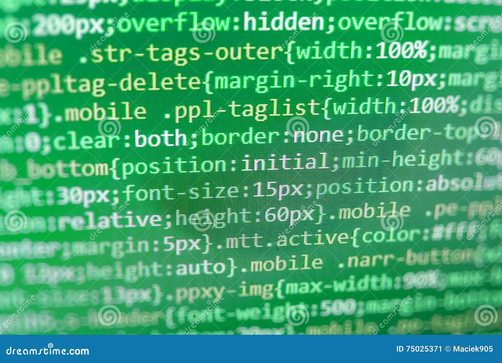 Software Developer Workspace Screen Stock Illustration - Illustration ...