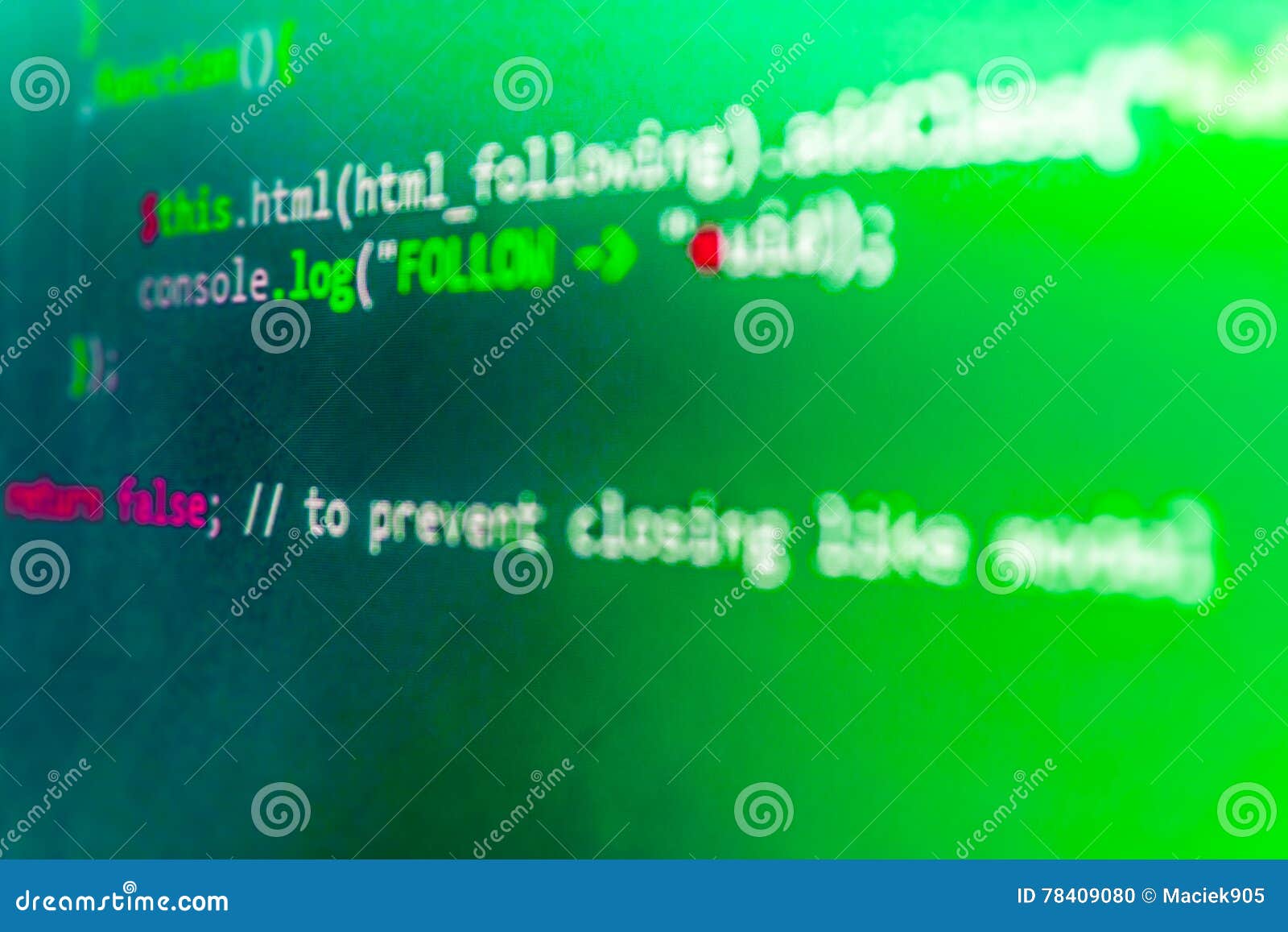 Software Developer Workspace Screen Stock Photo - Image of ...