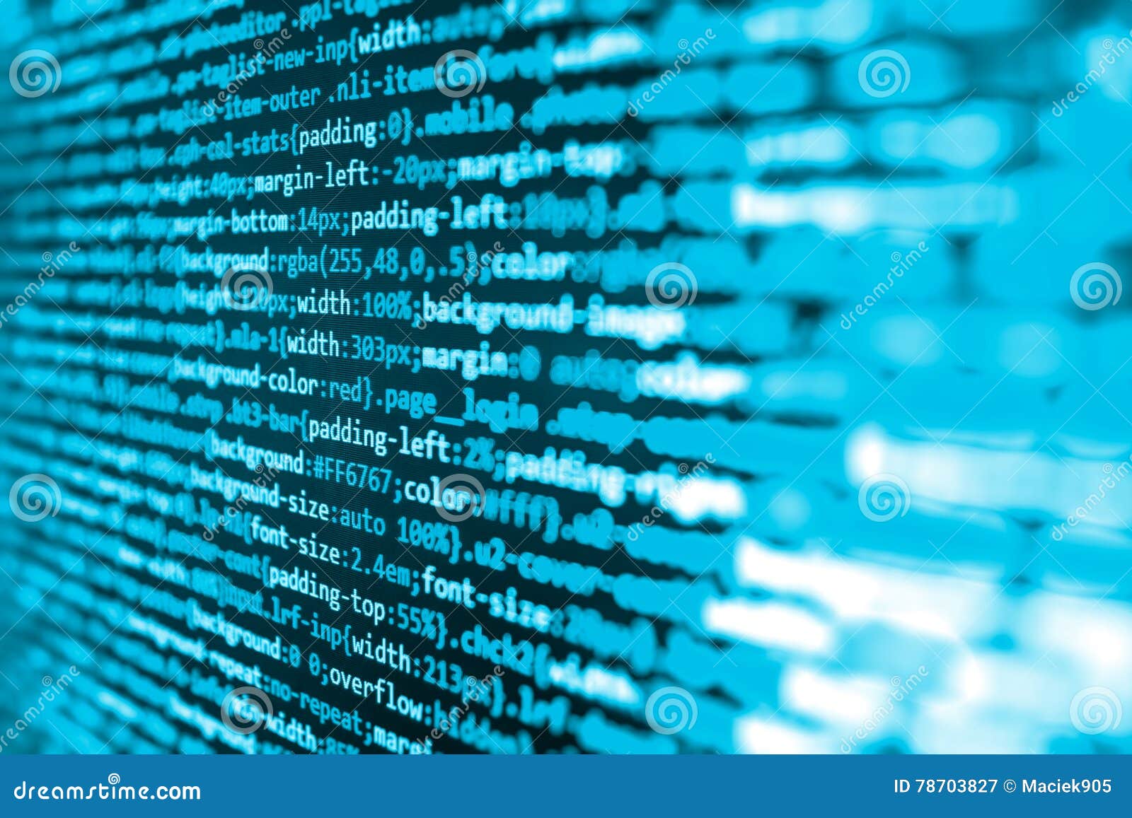 Software Developer Workspace Screen Stock Illustration - Illustration ...