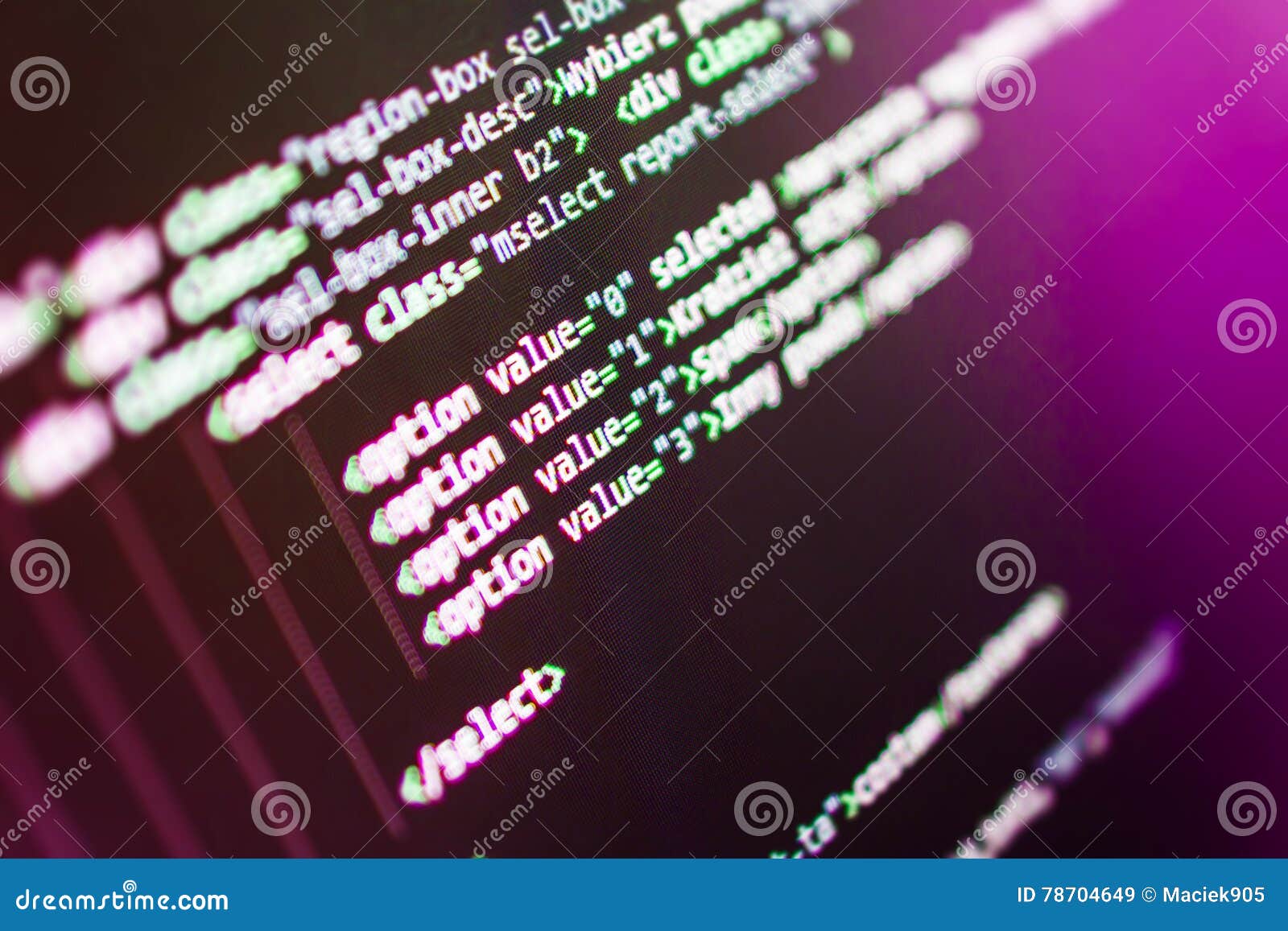 Software Developer Workspace Screen Stock Image - Image of business ...