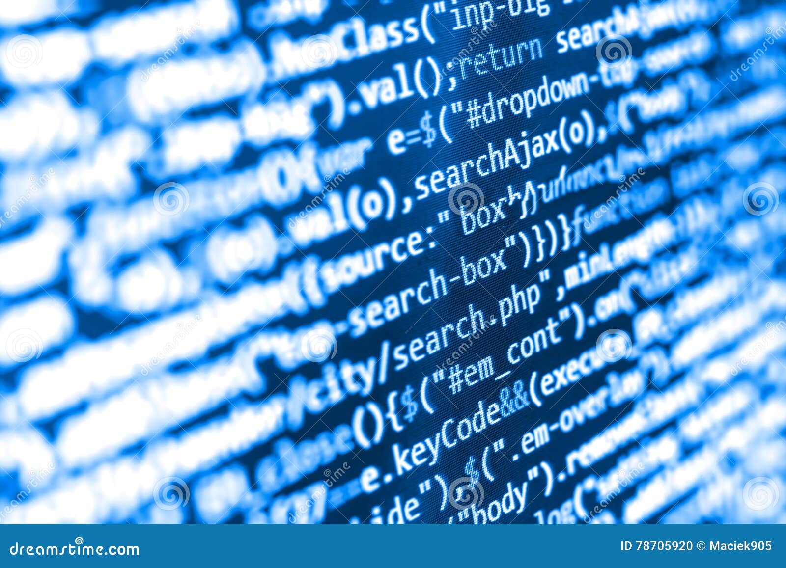 Software Developer Workspace Screen Stock Photo - Image of ...