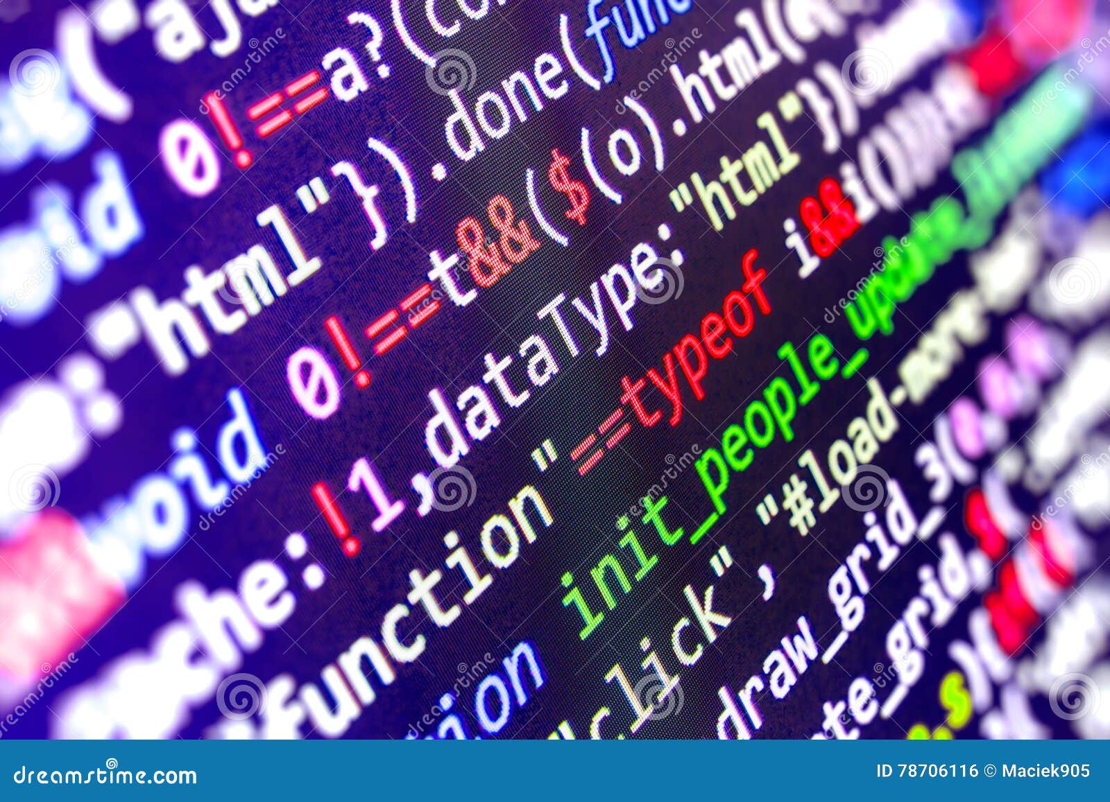 Software Developer Workspace Screen Stock Photo - Image of application ...