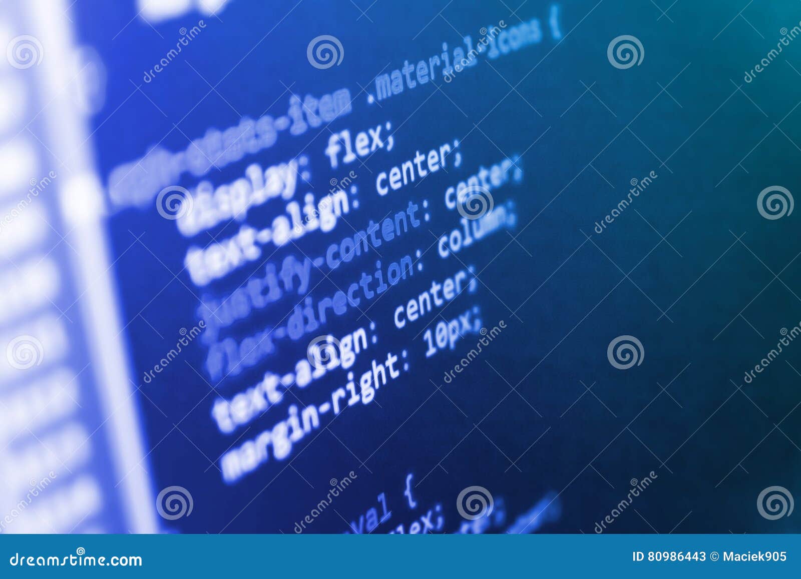 Software Developer Workspace Screen Stock Image - Image of digit, asian ...