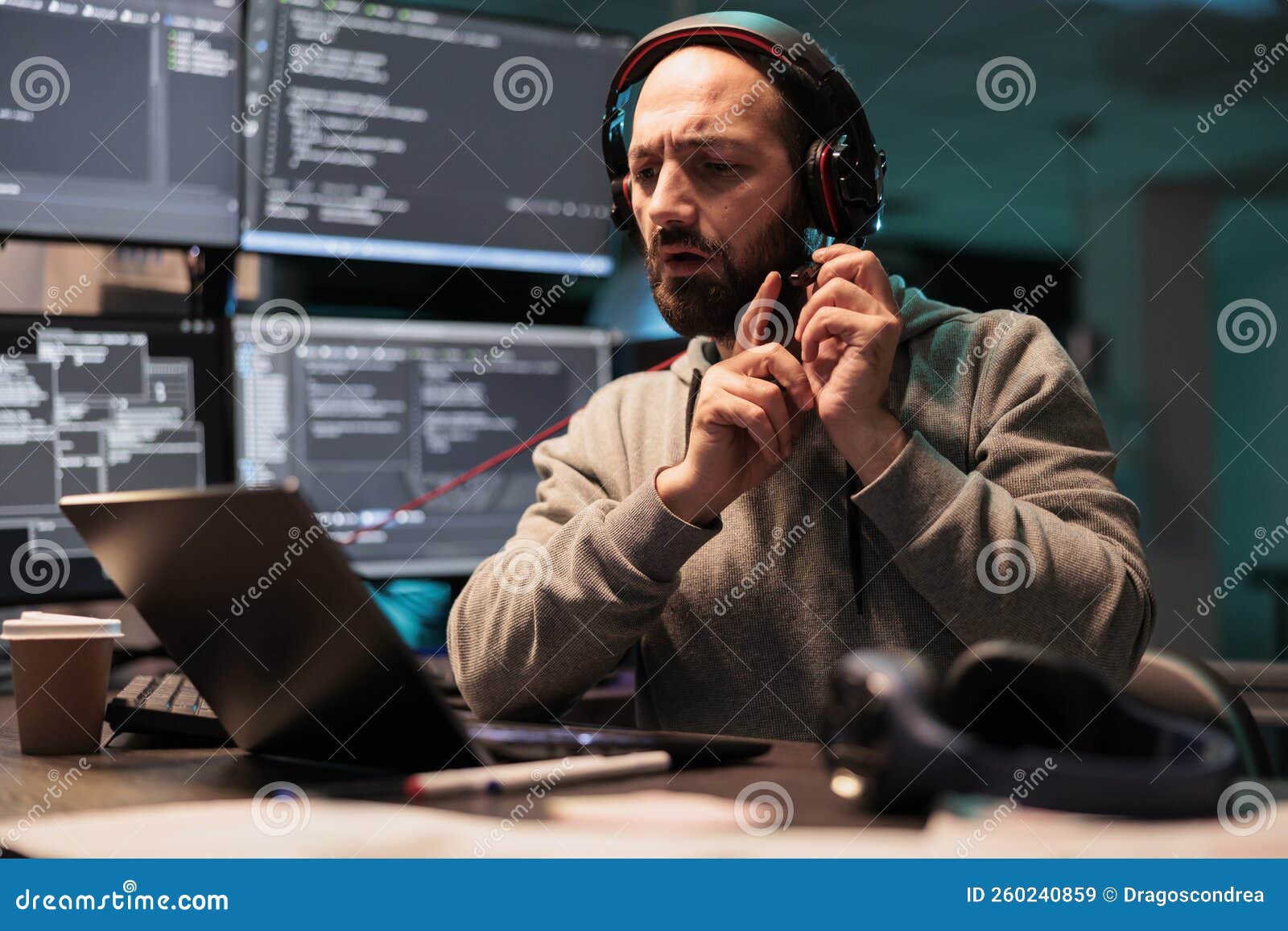 Software Developer Writing Source Code Stock Image - Image of ...