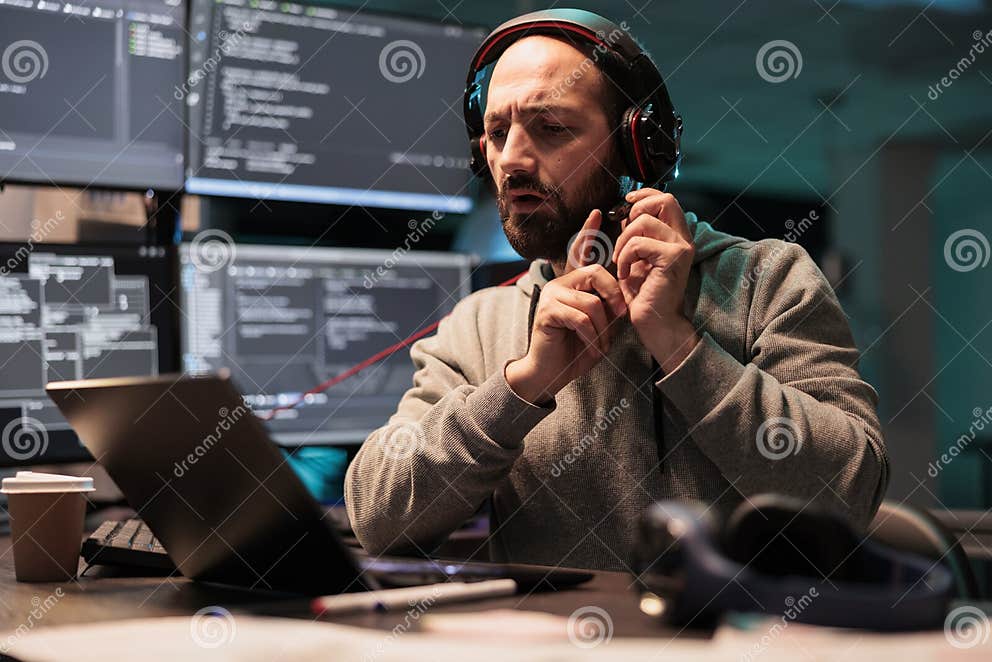 Software Developer Writing Source Code Stock Image - Image of ...